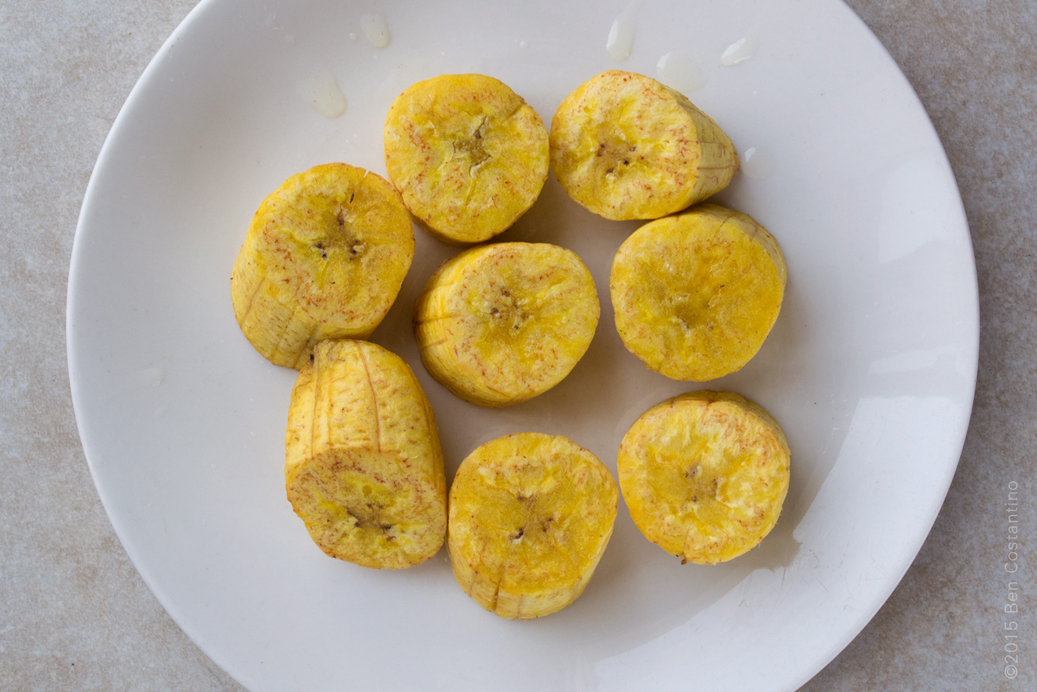 Tostones (Fried Smashed Green Plantains) - Homemade in Astoria