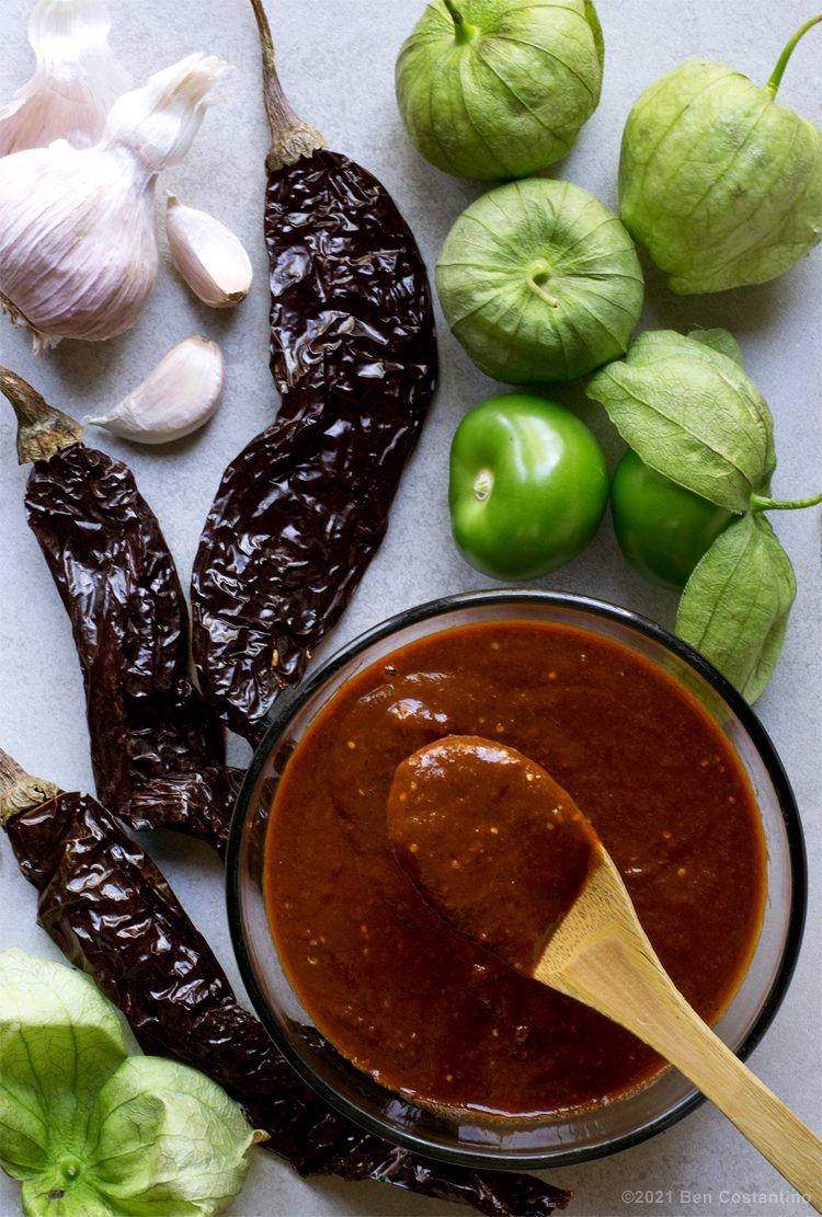 Pasilla Tomatillo Salsa from Chef Rick Bayless - Homemade in Astoria